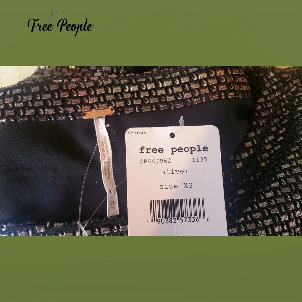 Free People | Dresses | Free People New Diamonds Are Forever Metallic ...